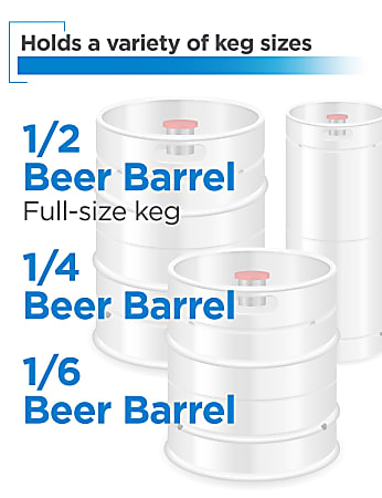 BlackDecker Beer Kegerator 6.1 Cu. Ft. Draft Beer Machine And 2 Shelf ...