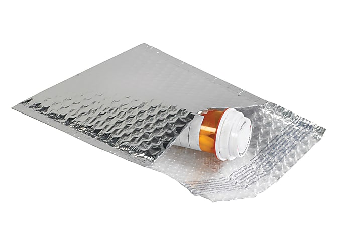 Partners Brand Cool Shield Bubble Mailers 6 x 6 12 Silver Pack Of 100 ...
