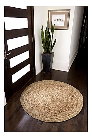 Anji Mountain Kerala Natural Jute Rug 6 Tan - Office Depot