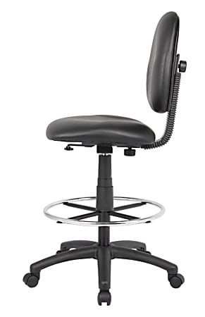 Boss Office Products Drafting Stool With Antimicrobial Protection ...