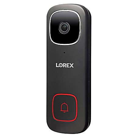 Lorex 2K QHD Wired Smart Video Doorbell With Person Detection 5.1 H x 1 ...