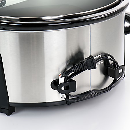 Crock Pot Cook Carry 6 Qt Programmable Slow Cooker Stainless Steel ...