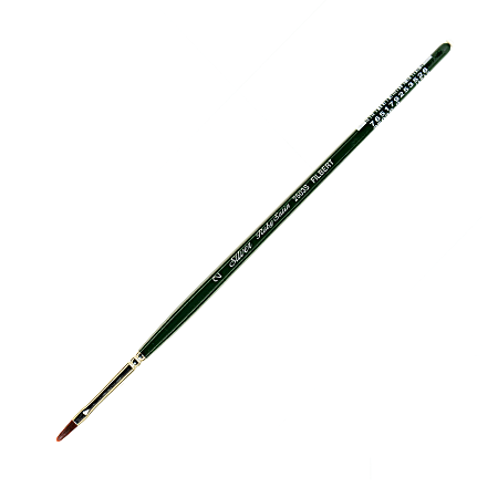 Silver Brush Ruby Satin Series Short Handle Paint Brush 2503S Size 2 ...