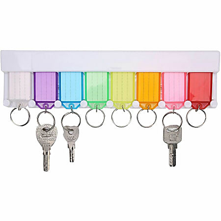 Sparco Wall Mount Key Rack 8 x Key Tag 2.80 H x 10.50 W x 0.50 L ...