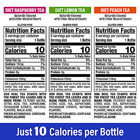 Snapple Diet Ice Tea 20 Oz Assorted Flavors Pack Of 24 Bottles - Office ...