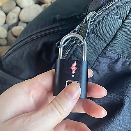 Tokk PL16 TSA Approved Steel Fingerprint Travel Lock 2 12 H X 1 12 W X ...
