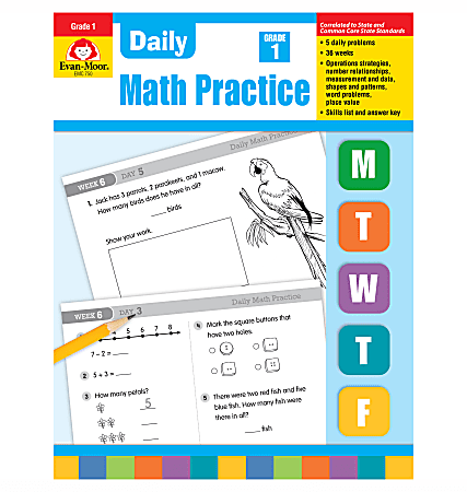 Evan Moor Daily Math Practice Grade 1 - ODP Business Solutions