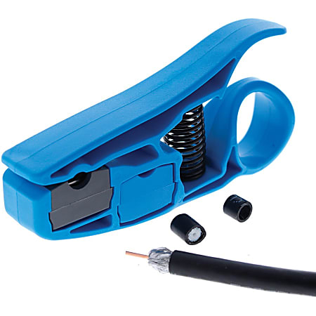 IDEAL PrepPRO CoaxUTP Cable Stripper 4.5 Length Blue Plastic Adjustable ...