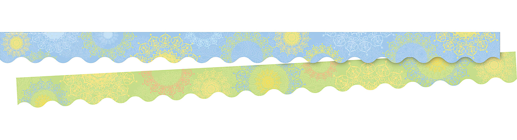 Barker Creek Double Sided Straight EdgeScalloped Edge Border Strip Set ...