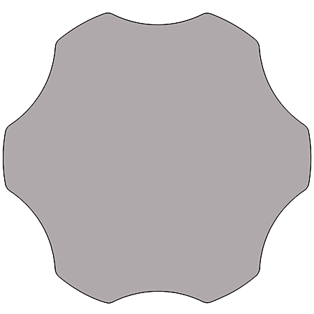 Flash Furniture 60 Flower Thermal Laminate Activity Table With Standard ...
