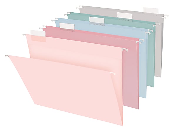 Office Depot Brand Hanging File Folders 15 Cut Letter Size Assorted ...