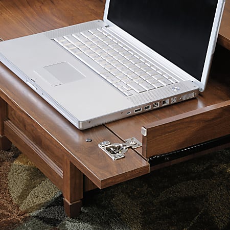 Sauder Edge Water Executive Desk Auburn Cherry Office Depot