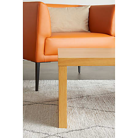 Eurostyle Abby Coffee Table 14 H x 47 13 W x 23 35 D Oak - Office Depot