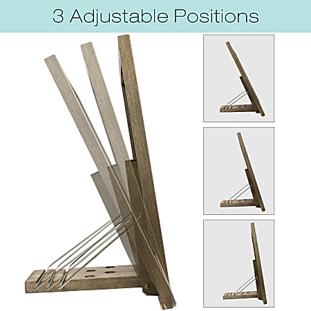 Excello Adjustable Tabletop Standing Magnetic Chalkboard Sign With 4 ...
