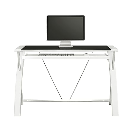 Whalen Furniture Zara Computer Desk White - Office Depot