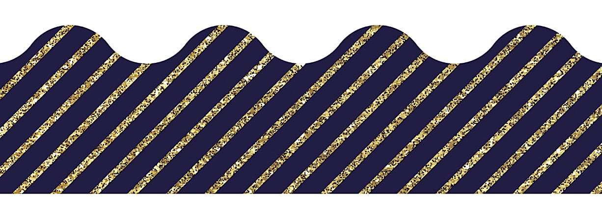 Carson Dellosa Sparkle And Shine Scalloped Borders 2 14 x 36 Glitter ...