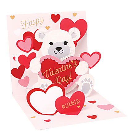 Up With Paper Valentines Day Pop Up Greeting Card With Envelope 5 14 x ...
