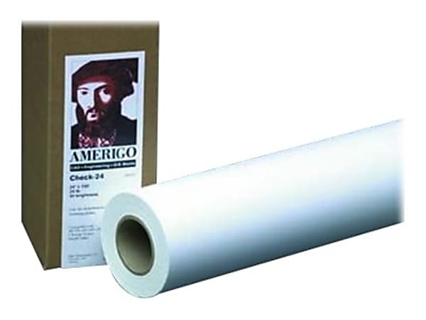 PM Bond Paper 24 x 500 92 Brightness 20 Lb White Carton Of 2 Rolls ...