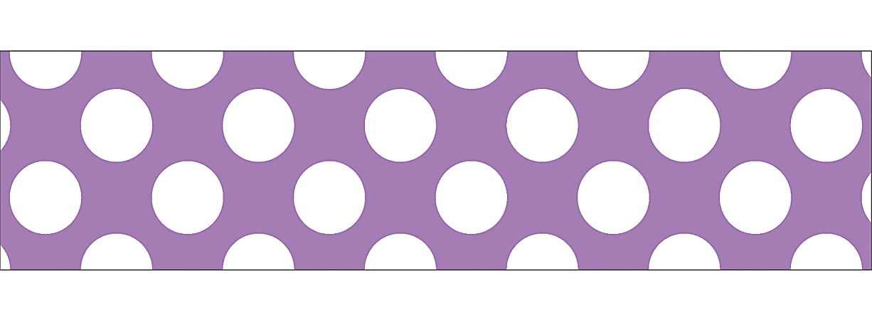 Schoolgirl Style Straight Bulletin Board Borders Polka Dots Purple 3 x ...