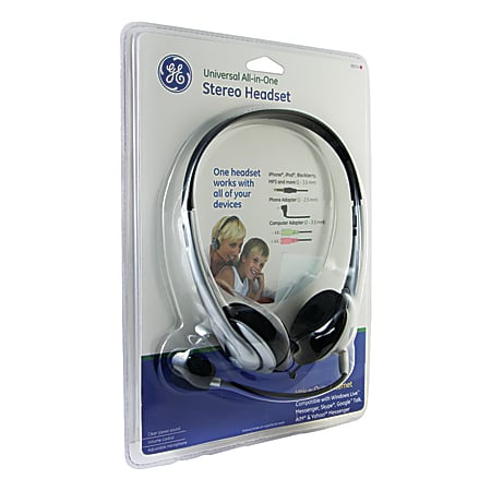 GE VoIP All In One Stereo Headset - Office Depot