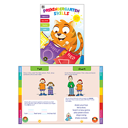 Thinking Kids Prekindergarten Skills Workbook Preschool - Office Depot