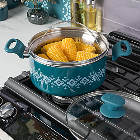 Spice By Tia Mowry Savory Saffron 5 Quart Ceramic Nonstick Aluminum ...