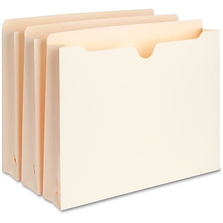 Business Source 2 Ply Vertical Expanding File Pockets 2 Expansion ...