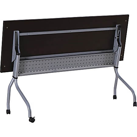 Lorell Flip Top Training Table 72 W EspressoSilver - Office Depot