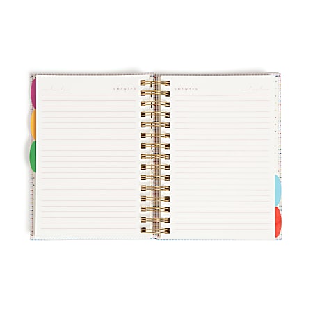 U Brands 5 Tab Spiral Journal 6 x 8 College Rule 400 Pages 200 Sheets ...