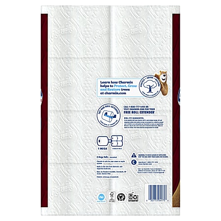 Charmin Ultra Strong 2 Ply Toilet Paper Mega Roll White 242 Sheets Per ...