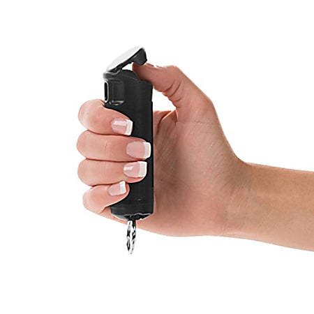 Mace Brand Compact Model Pepper Spray 4 12 H x 1 W x 1 D Black - Office ...