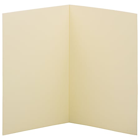 JAM Paper Note Cards Fold Over 4 58 x 6 14 Ivory Pack Of 25 - Office Depot