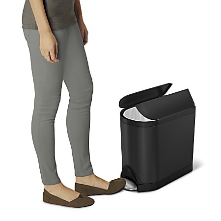 simplehuman Butterfly Step Stainless Steel Trash Can 2.64 Gallons 13 34 ...
