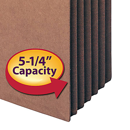 Smead TUFF Pocket File Pockets 5 14 Expansion 9 12 x 11 34 30percent ...