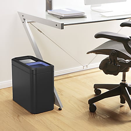 simplehuman Slim Open Top Mini Trash Can 5.3 Gallons Dual Compartment ...