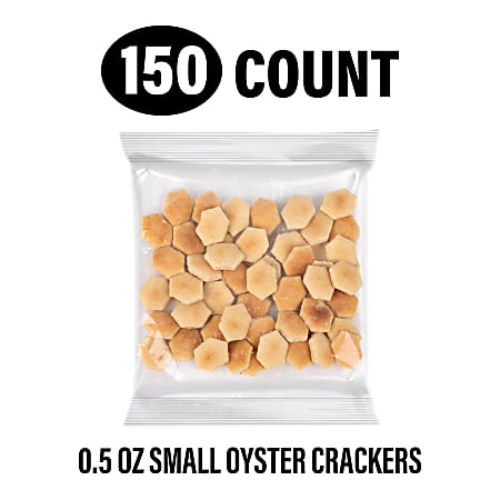 Burry Small Oyster Portion Pack Crackers 0.5 Oz 150 Bags Per Pack ...