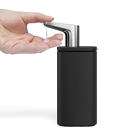 simplehuman Liquid Soap And Hand Sanitizer Pulse Pump 16 Oz Matte Black ...