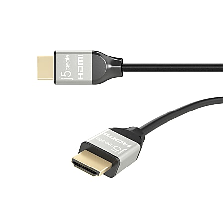 j5create Male 4K Ultra HD HDMI Cable 6 FT Black JDC52 - Office Depot