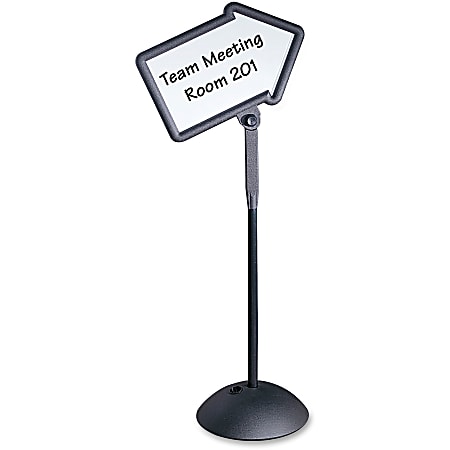 Safco Write Way Directional Sign Steel Black - Office Depot