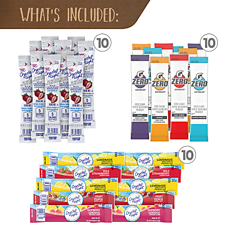 Snack Box Pros Drink Mixes Snack Box Box Of 50 Drinks - Office Depot
