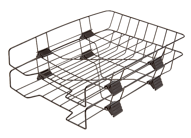 Office Depot Brand Interlocking Desk Tray Legal Size Black - Office Depot