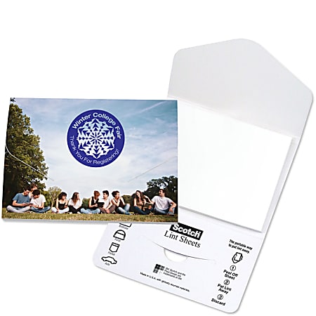 Scotch Custom Printed Lint Sheets Pocket Pack - ODP Business Solutions