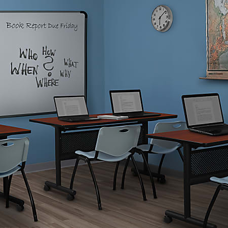 Regency M Breakroom Stacking Chairs ChromeGray Pack Of 40 Chairs ...