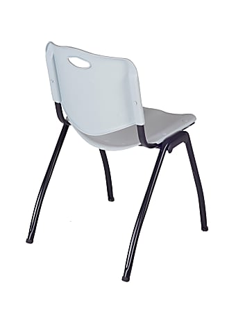 Regency M Breakroom Stacking Chairs ChromeGray Pack Of 40 Chairs ...