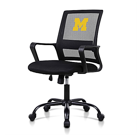 Imperial NCAA Mesh Mid Back Task Chair University Of Michigan - Office ...