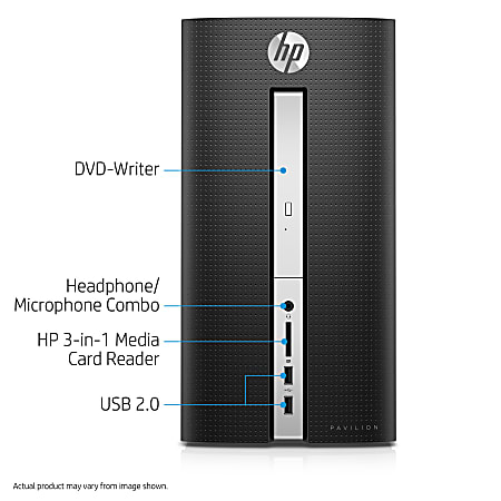 HP Pavilion 510 p020 Desktop PC Intel Core i5 8GB Memory 1TB Hard Drive ...