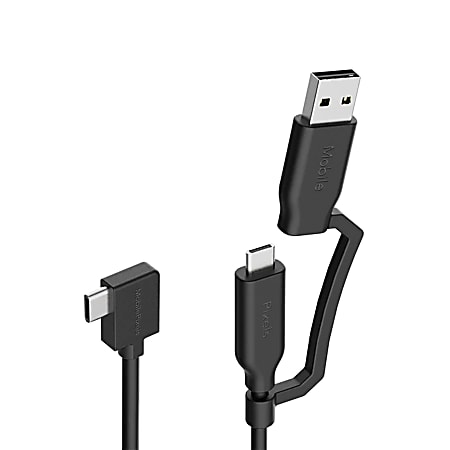 Mobile Pixels USB C to USB C Cable With Type A Adapter 3 Black - Office ...