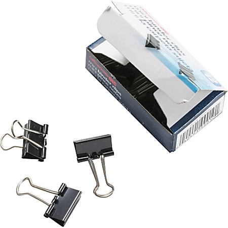 OIC Binder Clips Mini 916 Black Box Of 12 - Office Depot