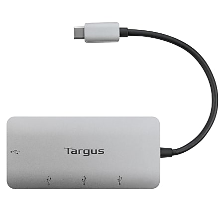 Targus USB C To 4 Port USB A Hub 1 1316 H x 3 34 W x 12 D Silver ...