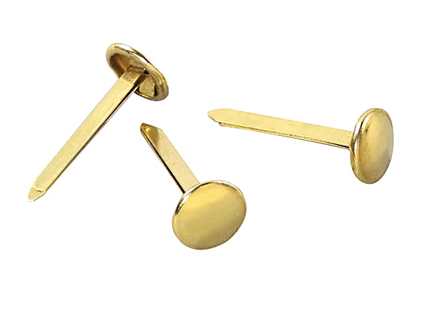 ACCO Round Head Solid Brass Fasteners No. 4R 1 Box Of 100 - ODP ...